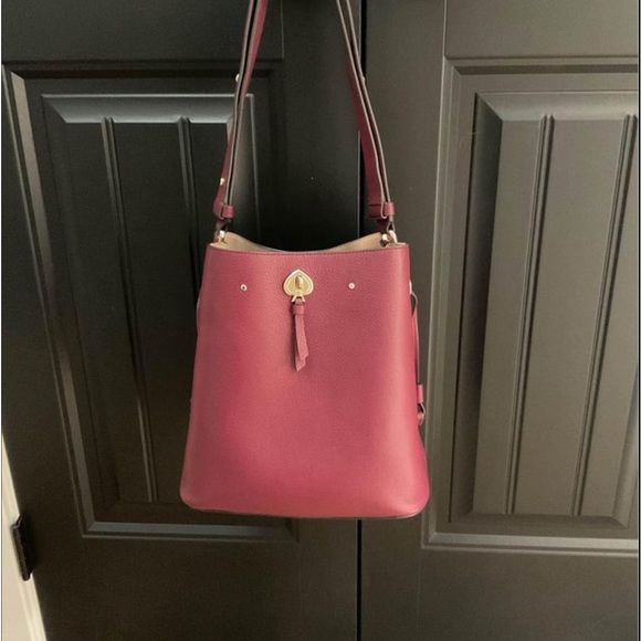 kate spade | Bags | Kate Spade Marti Large Bucket Bag Shoulder Bag Deep ...